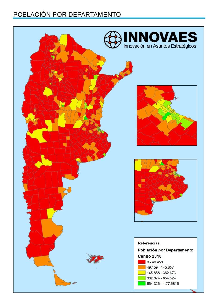El AMBA y las 365 localidades clave para desarrollar el interior